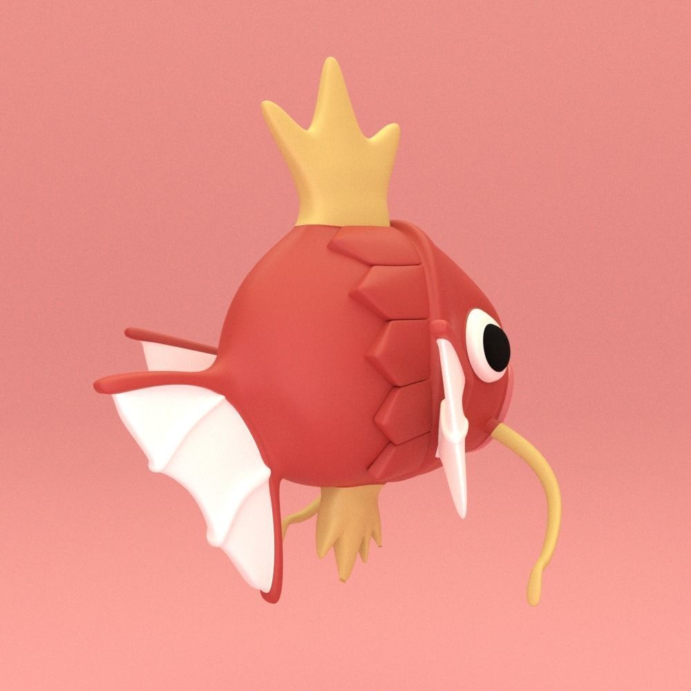 Magikarp pokemon fish 3D model 3D printable | CGTrader