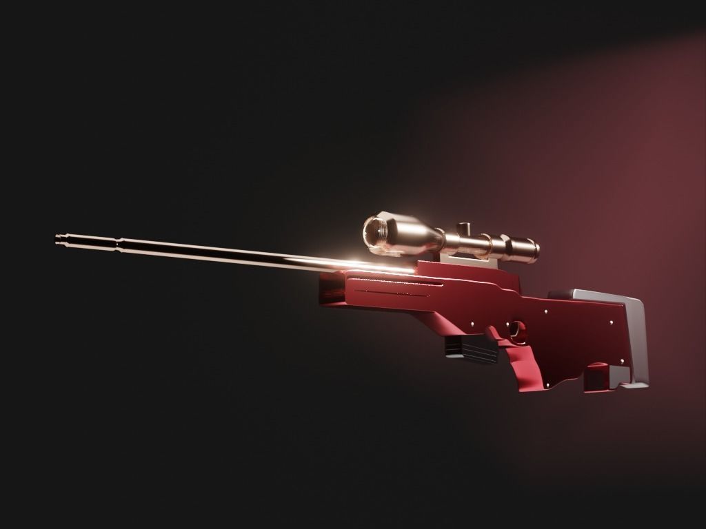 AWM sniper free 3D model | CGTrader