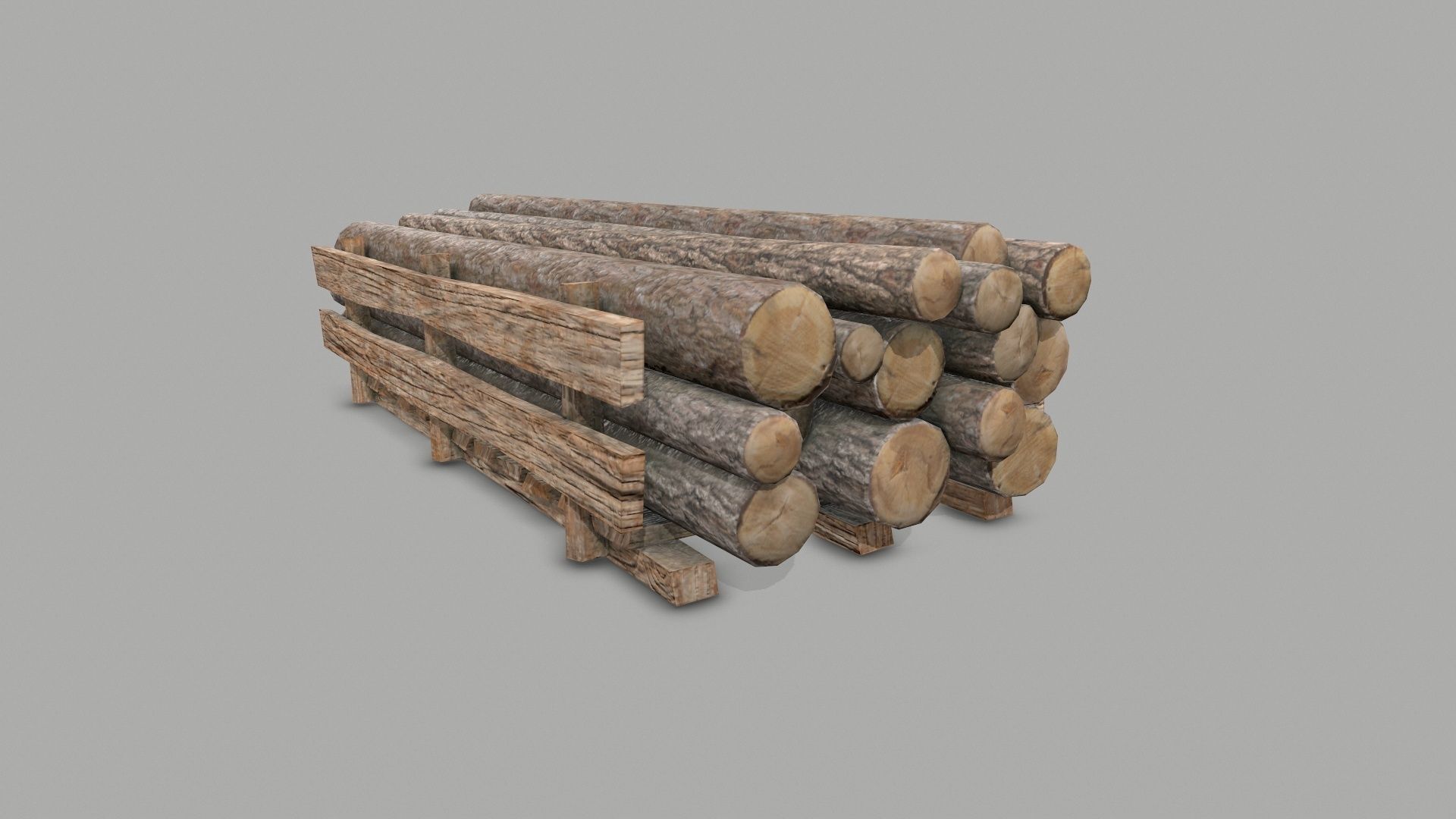 3D model Wood logs A VR / AR / low-poly | CGTrader