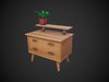 3D model Stylized Wooden Small Drawer VR / AR / low-poly | CGTrader