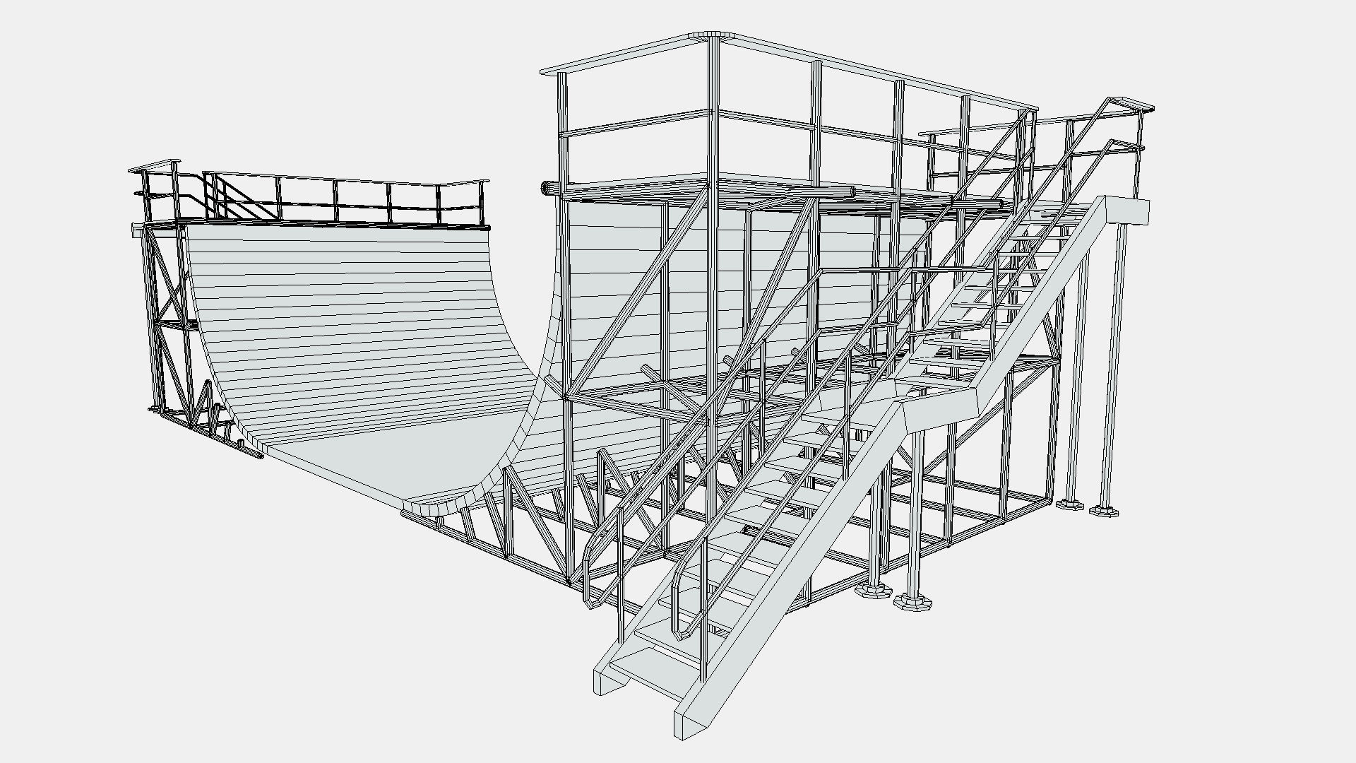 3D model Vert Ramp VR / AR / low-poly | CGTrader