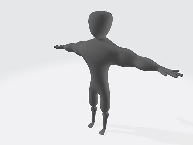 Cartoonish Rigged Muscle Guy 3D model rigged | CGTrader