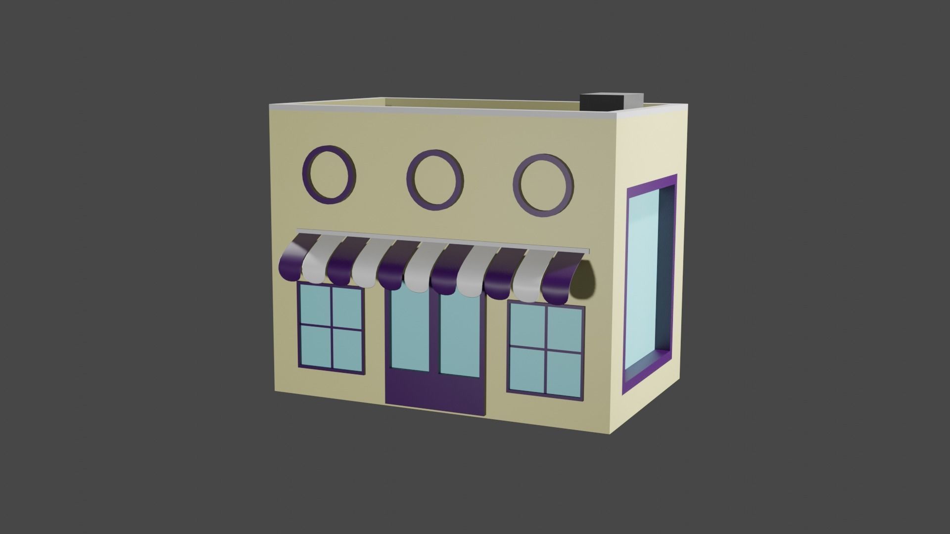 3D model Low poly store | CGTrader