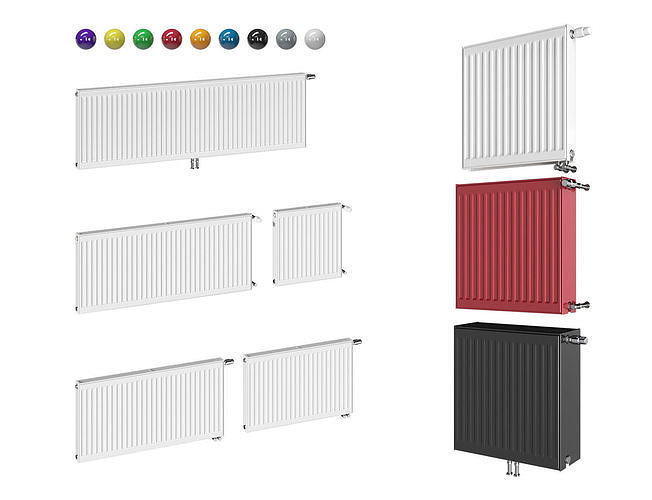 3D model Purmo Compact X60 X70 X102 X15 VR / AR / low-poly | CGTrader