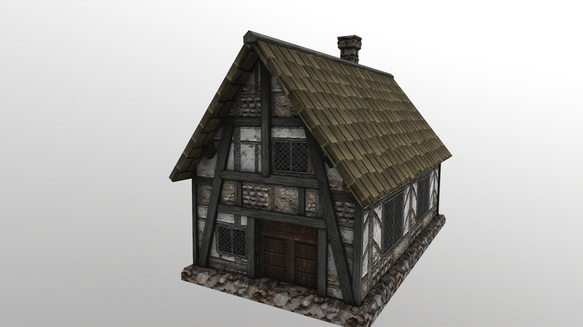 3D model Low Poly Medieval House 2 VR / AR / low-poly | CGTrader