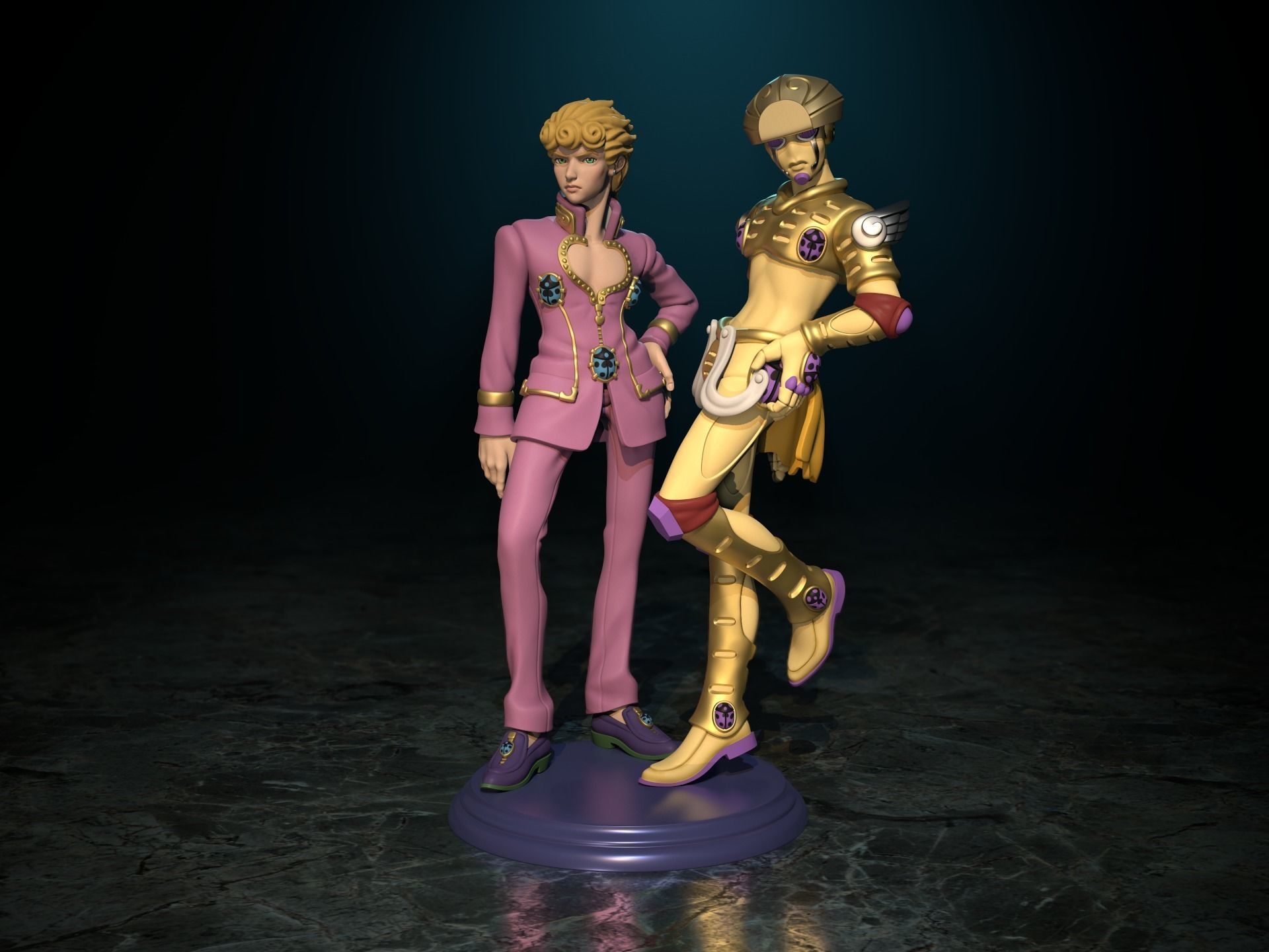 Giorno Giovanna 3D model 3D printable | CGTrader