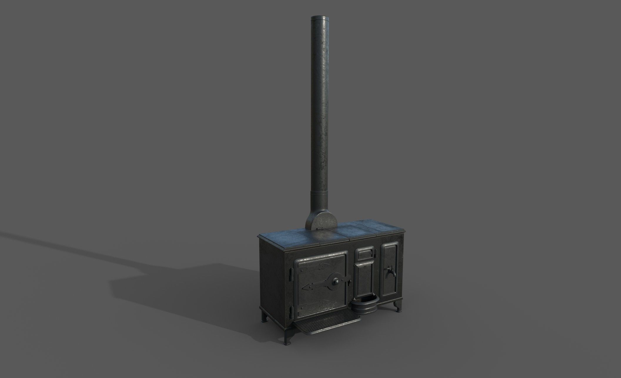 Edwardian Iron Cooker - Range 3D model | CGTrader