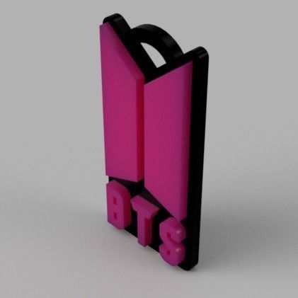 Keychain - Necklace BTS 3D model 3D printable | CGTrader
