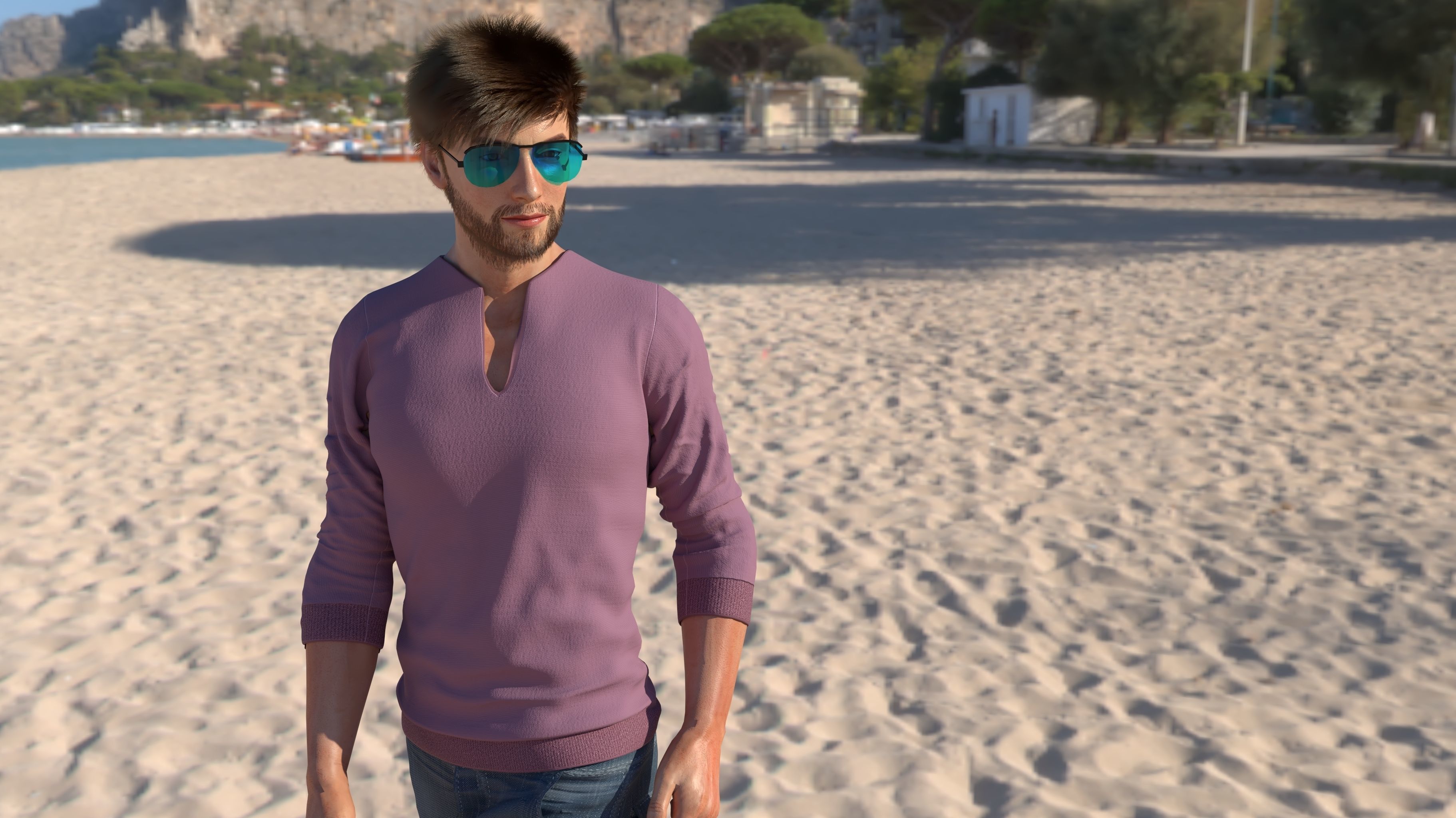 Stylish man 3D model rigged | CGTrader