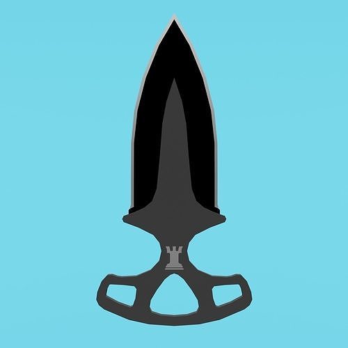 3D model Shadow Dagger VR / AR / low-poly | CGTrader