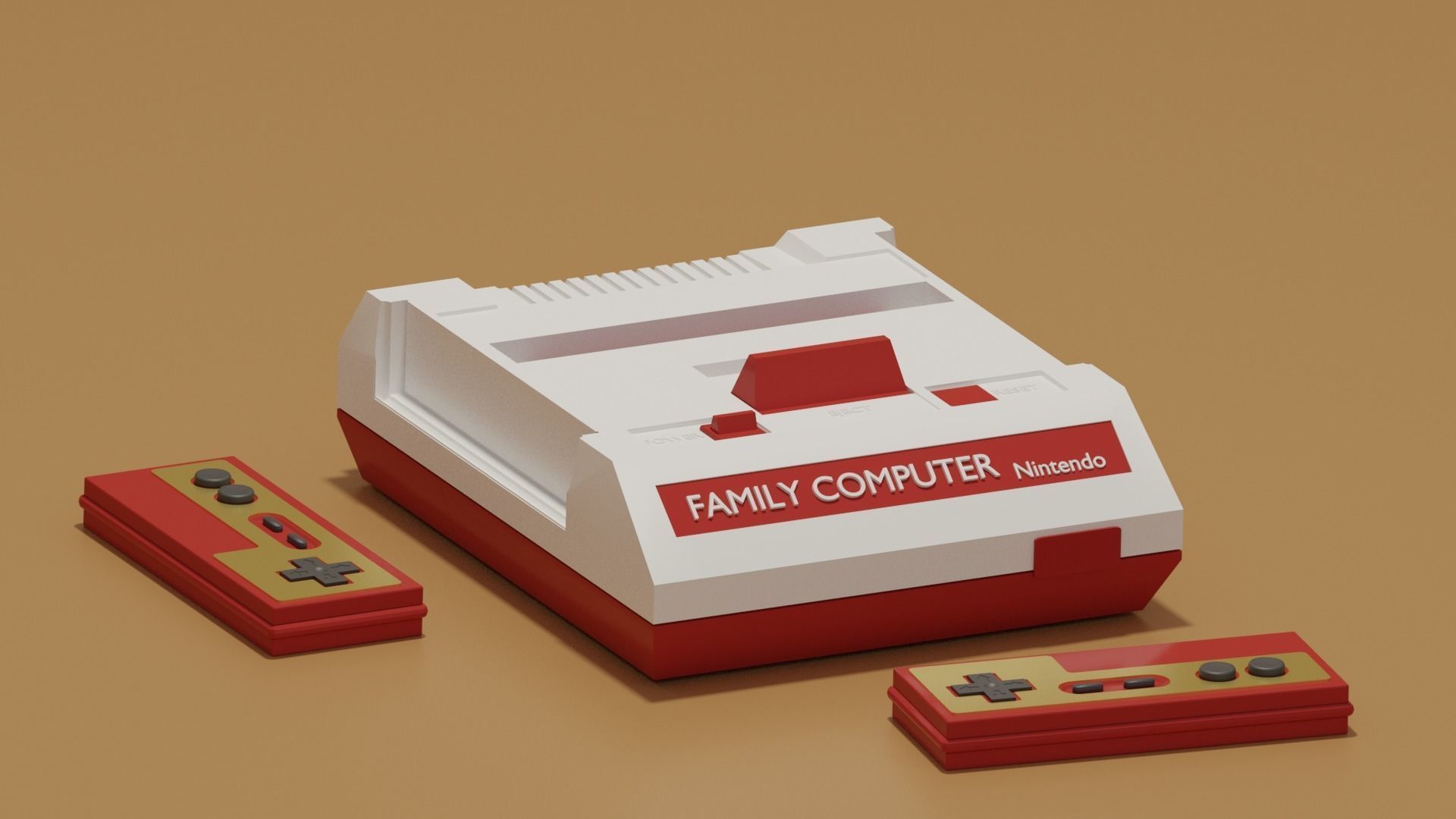 3D model Nintendo Family Computer Famicom VR / AR / low-poly | CGTrader