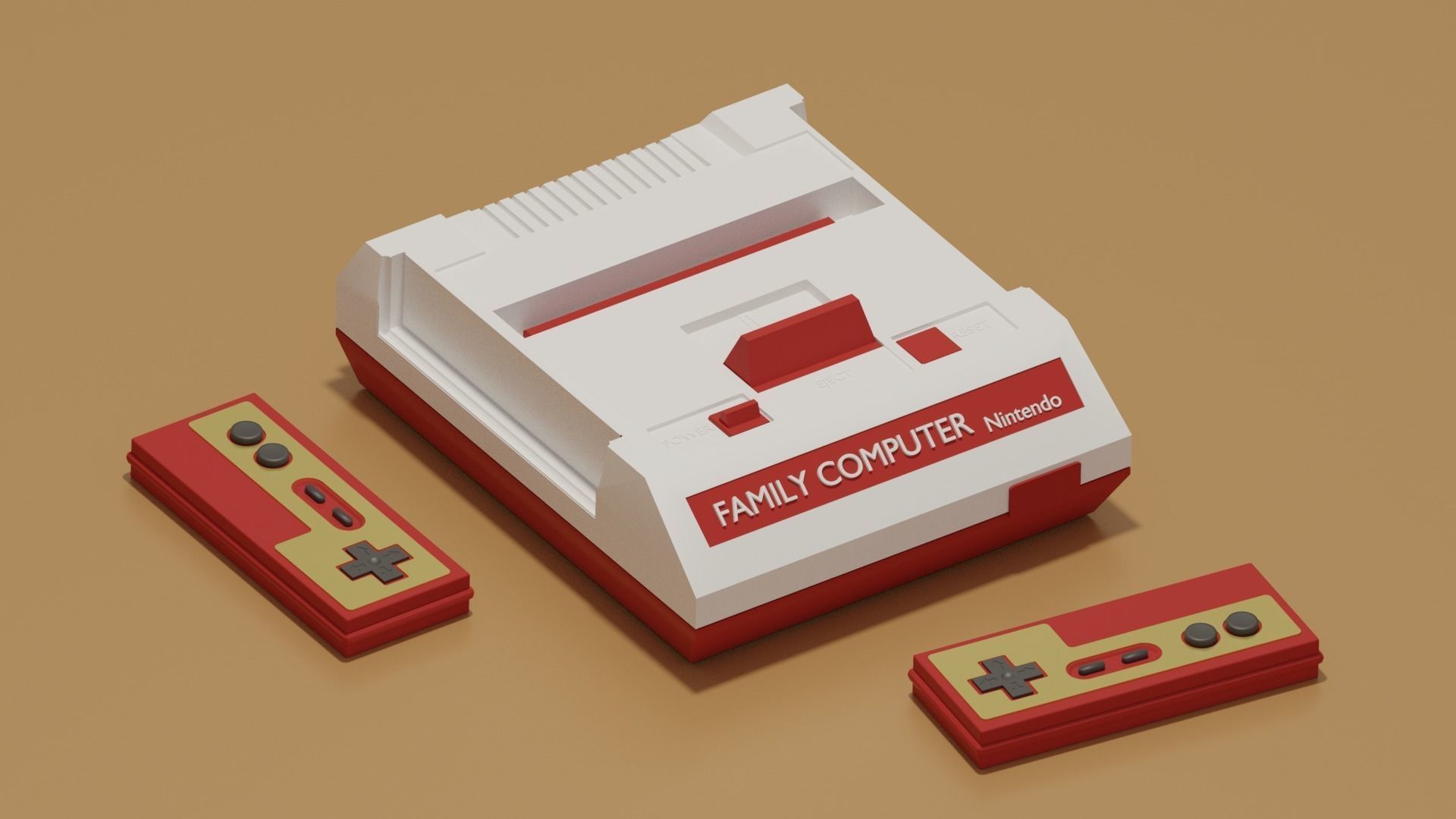 3D model Nintendo Family Computer Famicom VR / AR / low-poly | CGTrader