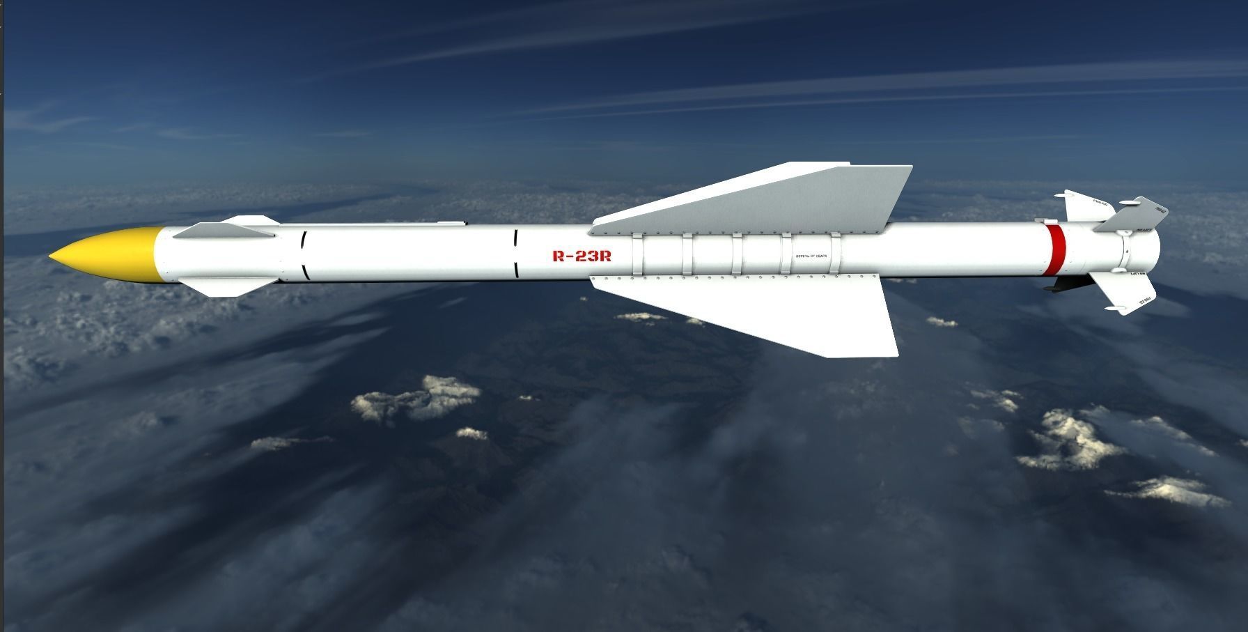 3D model Vympel R23 Missile VR / AR / low-poly | CGTrader