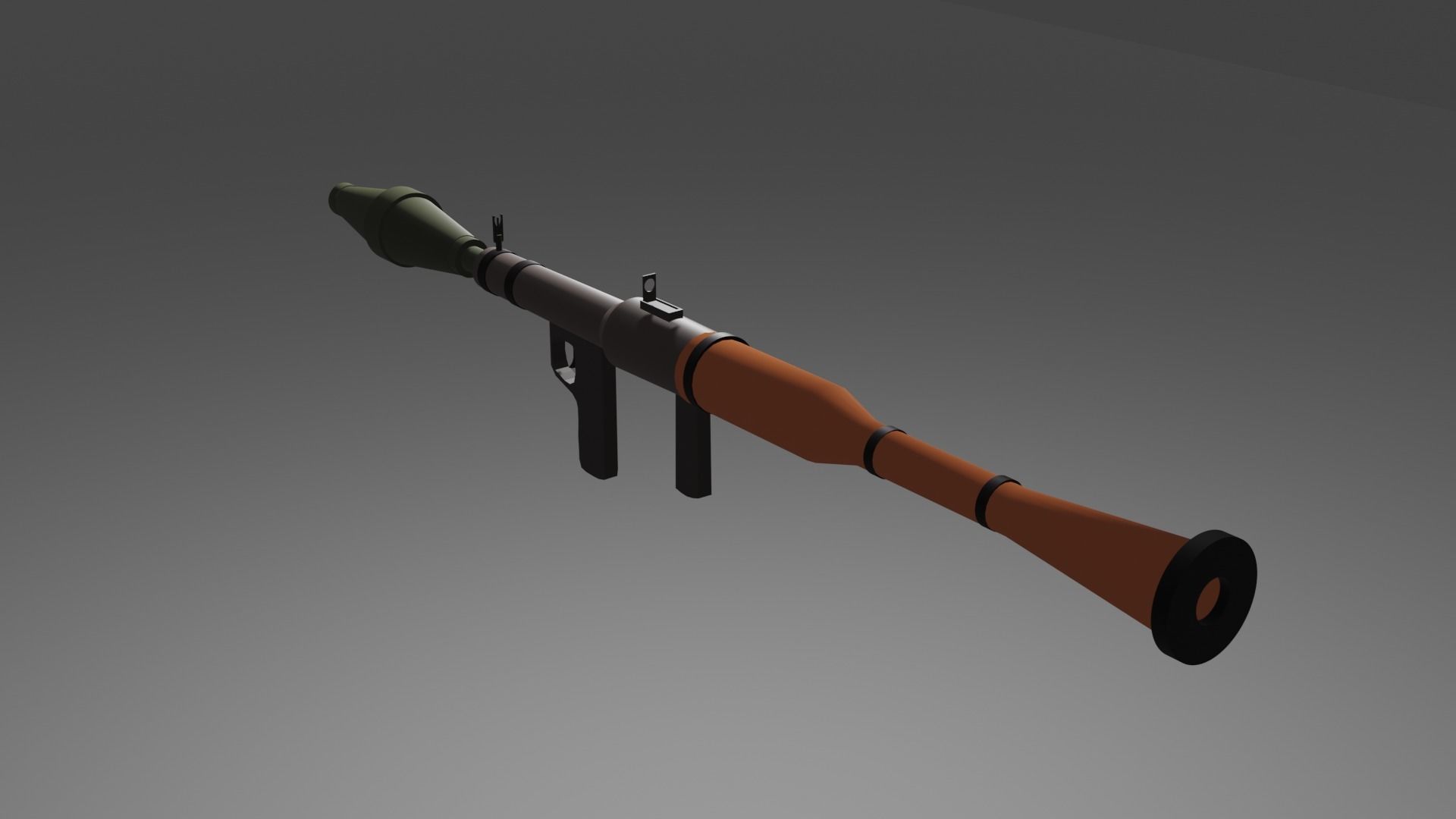 RPG 7 grenade launcher Game ready Low-poly 3D model free VR / AR / low-poly 3D model | CGTrader