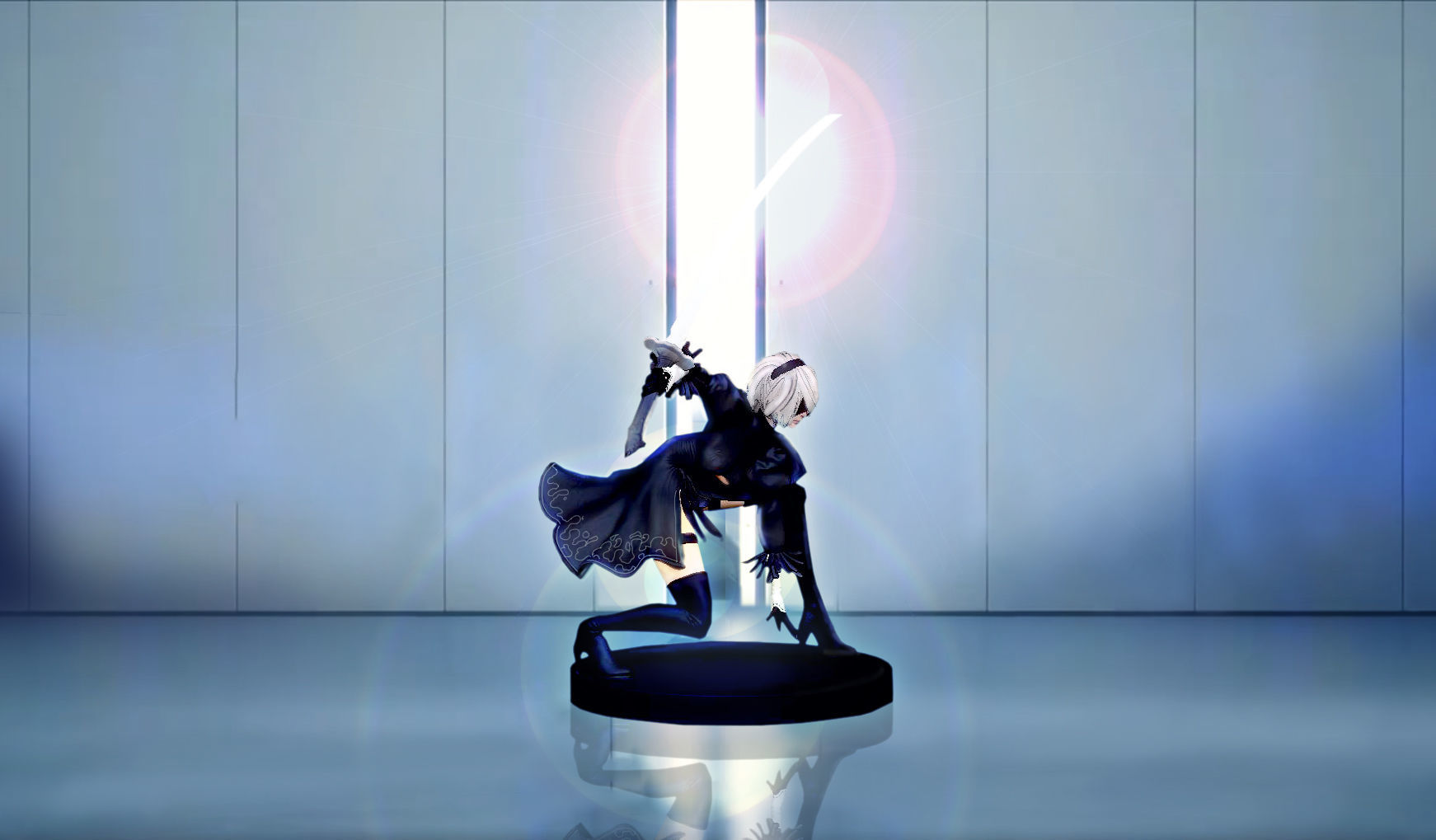 YoRHa 2B 3D Printing Figurine 3D model 3D printable | CGTrader