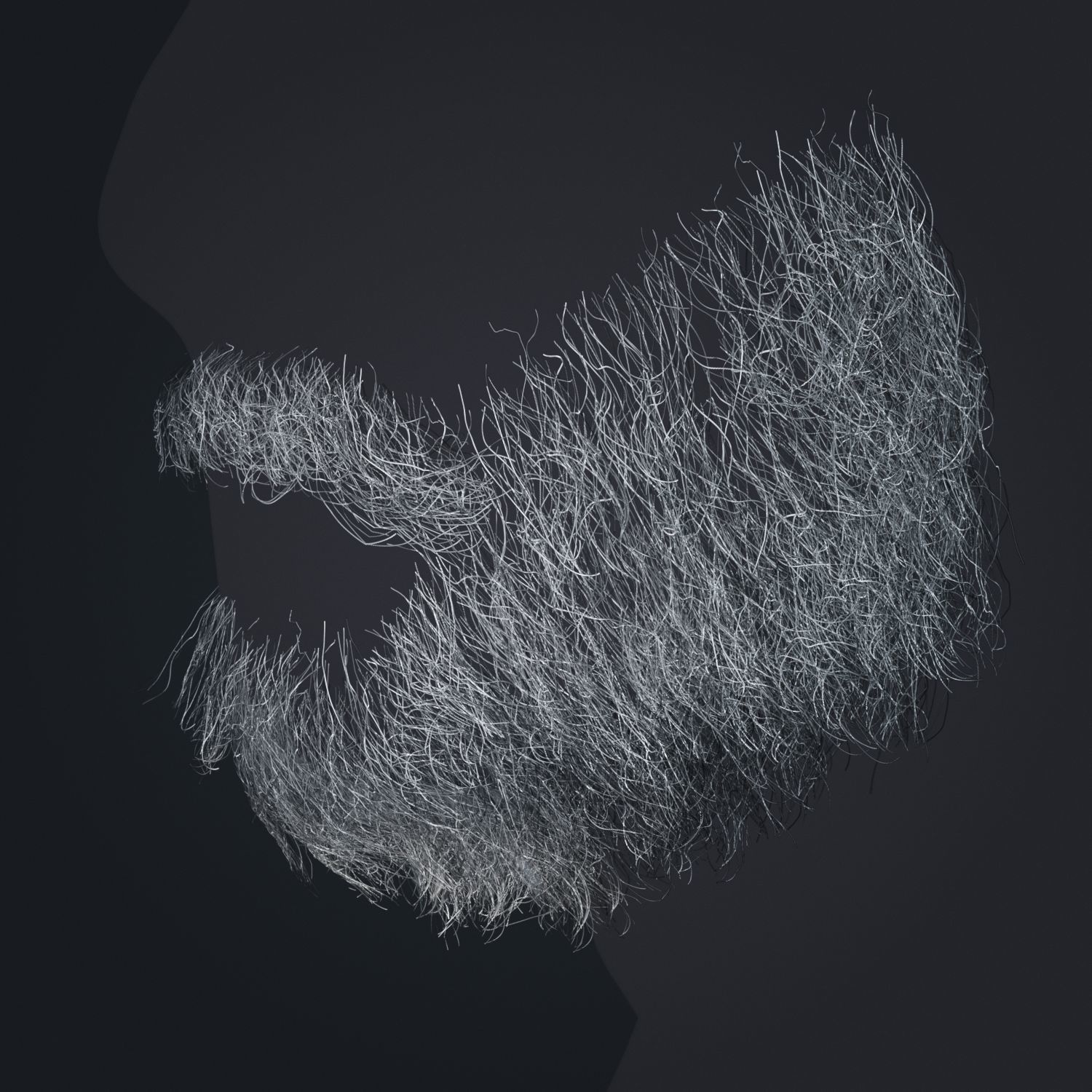 3D model Beard RealTime 1 Version 2 Low Poly VR / AR / low-poly | CGTrader