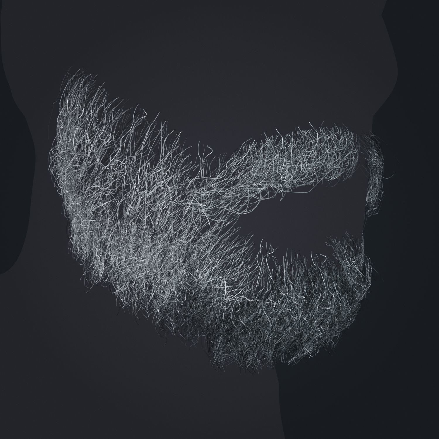 3D model Beard RealTime 1 Version 2 Low Poly VR / AR / low-poly | CGTrader