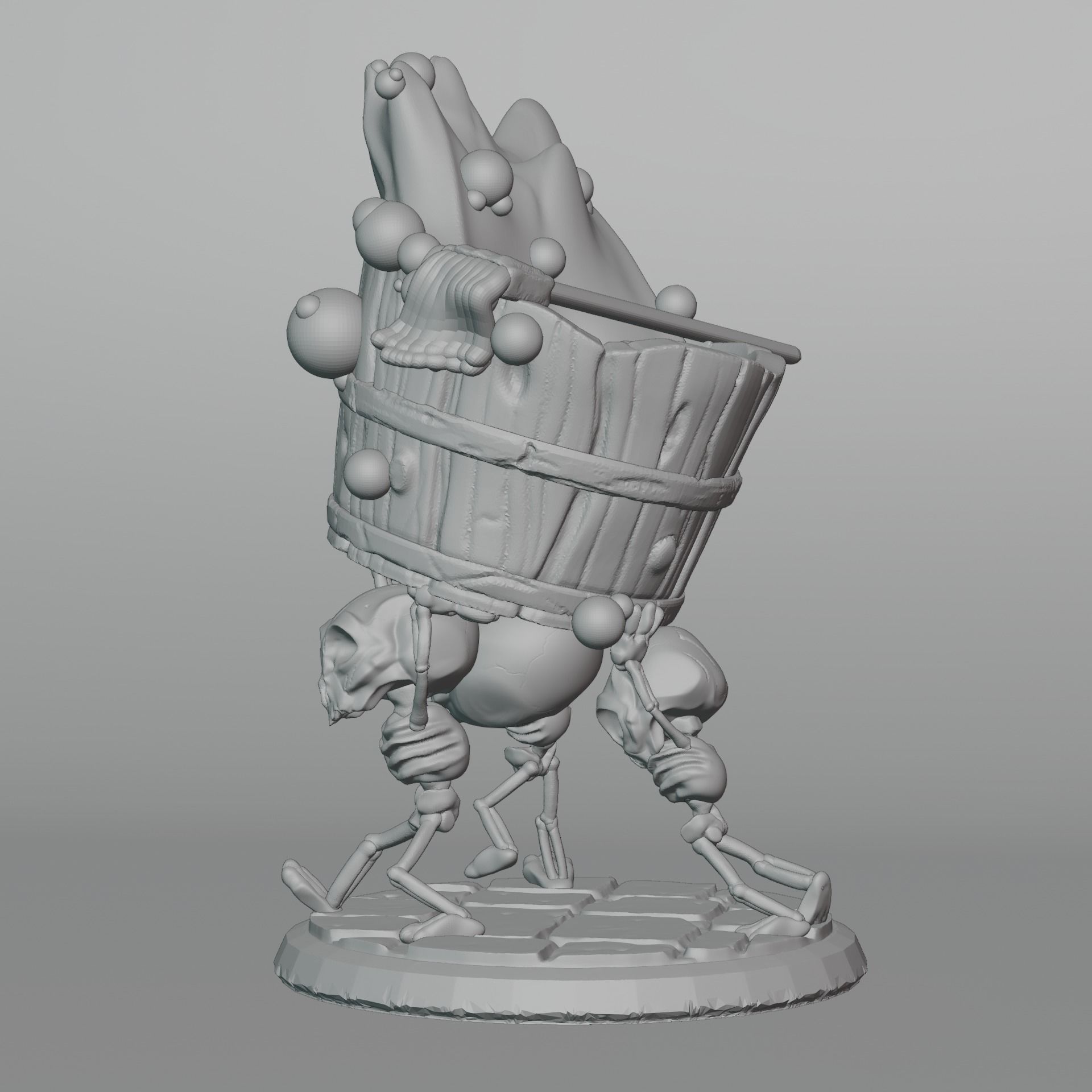 Skeleton Cleaning Crew 3D model 3D printable | CGTrader