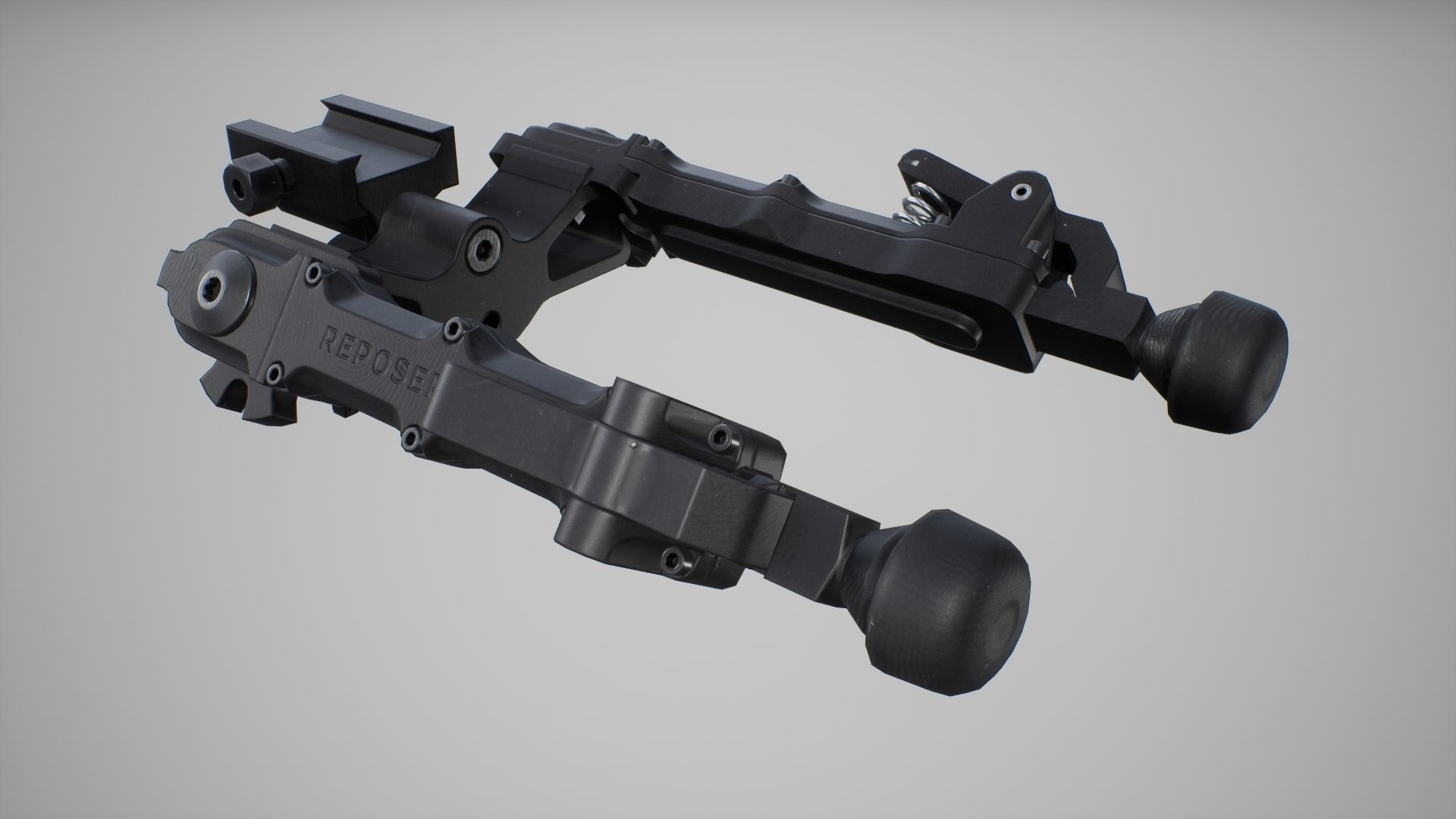 3D model Bipod - FPS Gun Attachment for Unreal Engine VR / AR / low ...