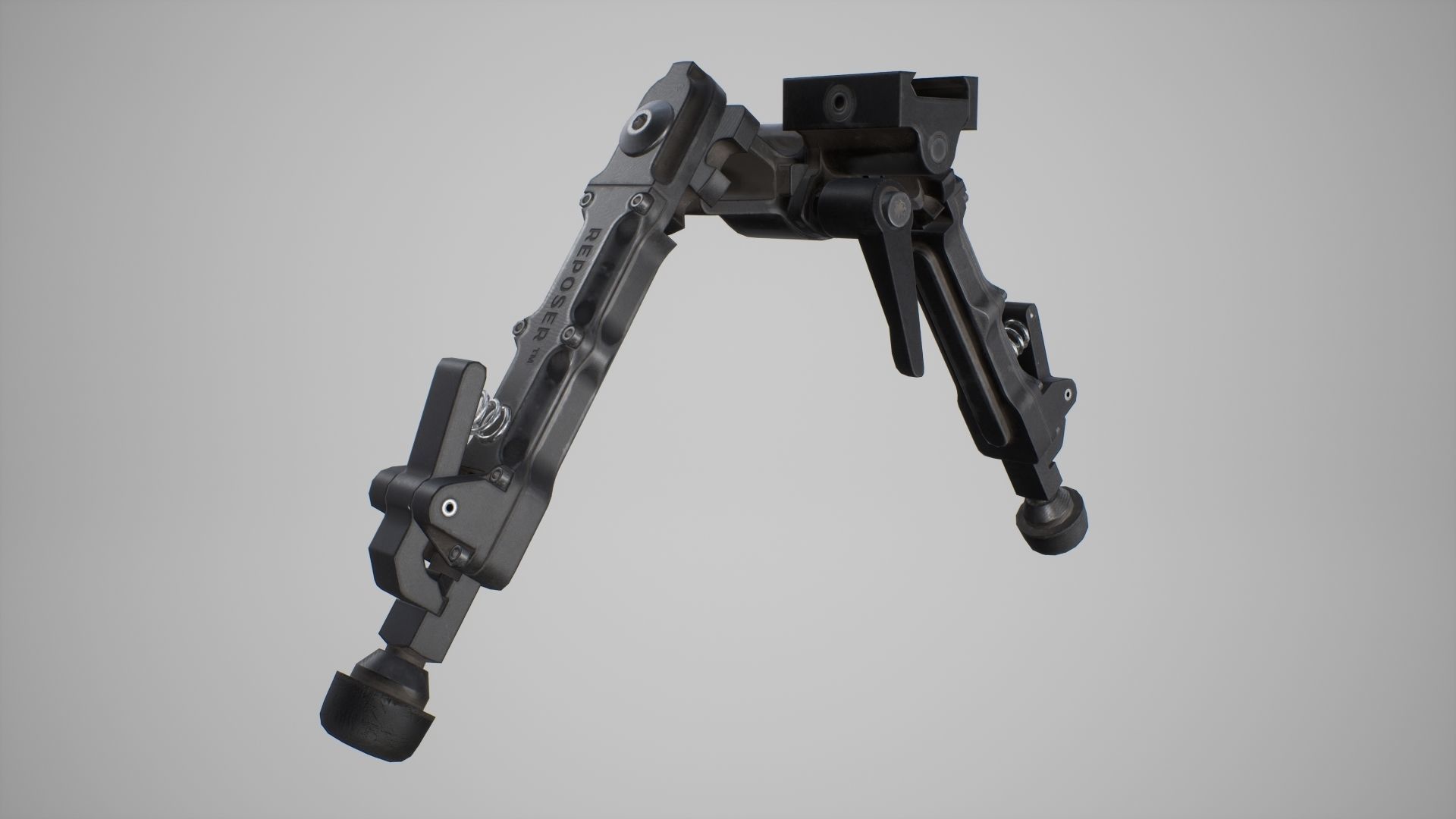 3D model Bipod - FPS Gun Attachment for Unreal Engine VR / AR / low ...