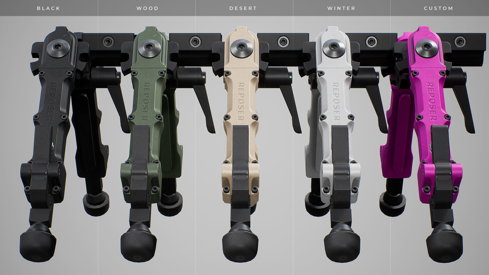 3D model Bipod - FPS Gun Attachment for Unreal Engine VR / AR / low ...