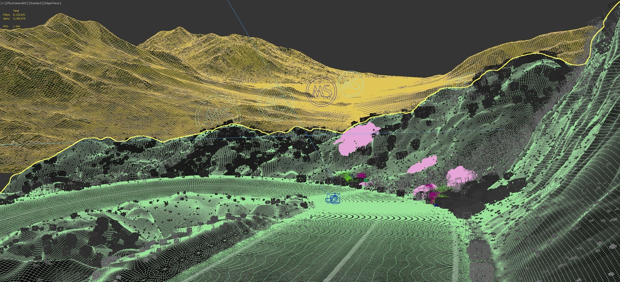 Wild mountain highway bend 3D model | CGTrader