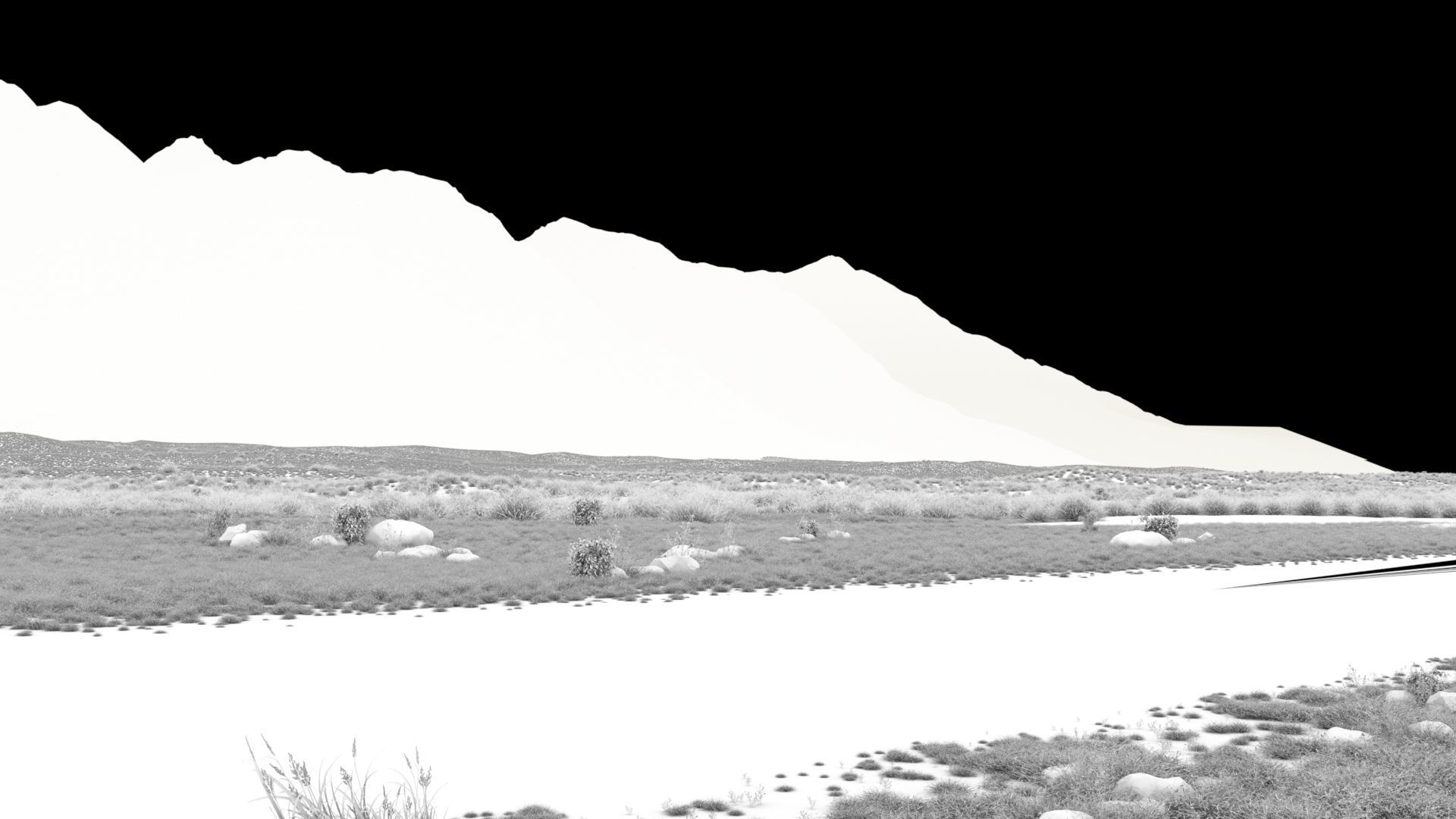 Field road production 3D model | CGTrader