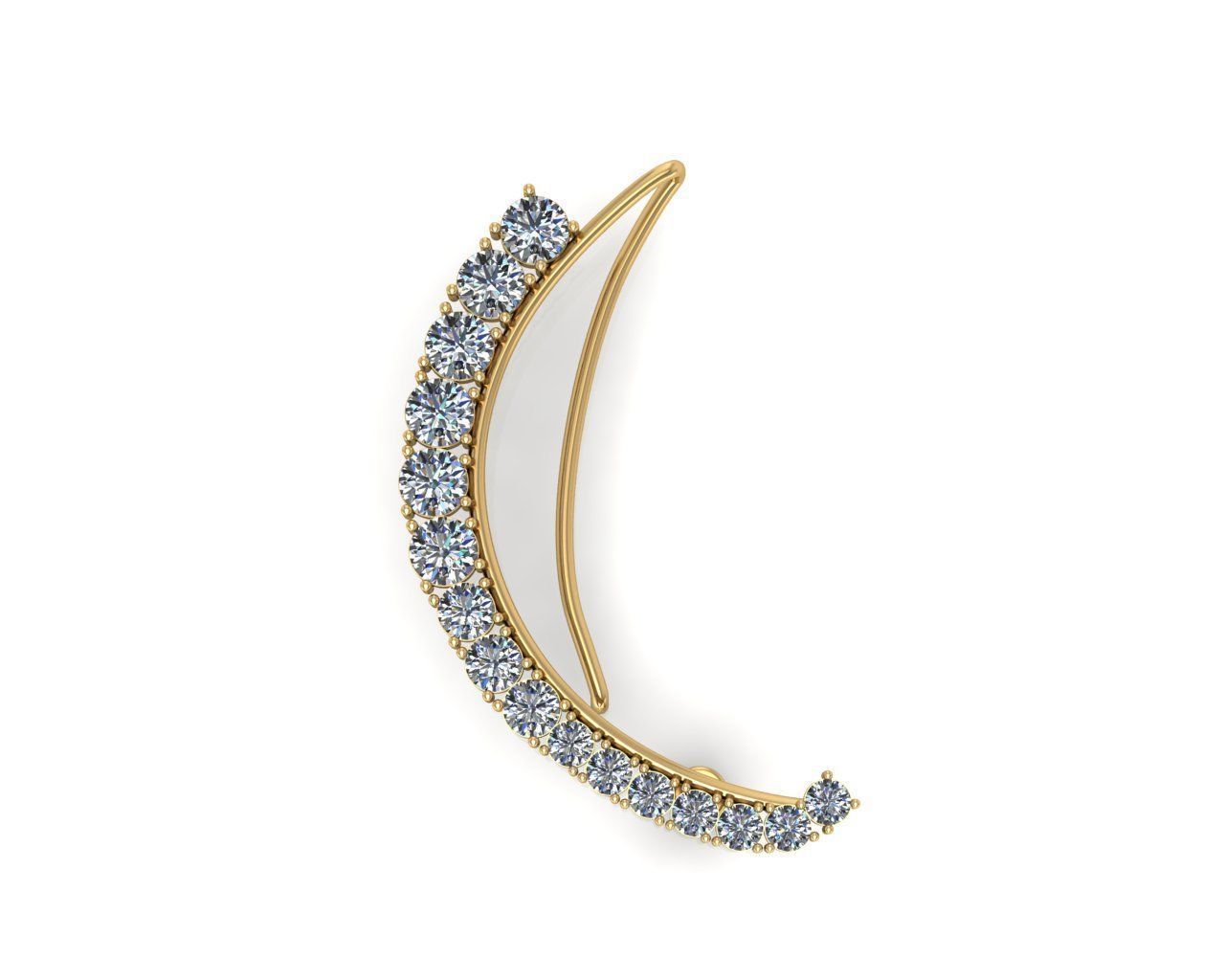 Ear Cuff Earrings 3D model 3D printable | CGTrader