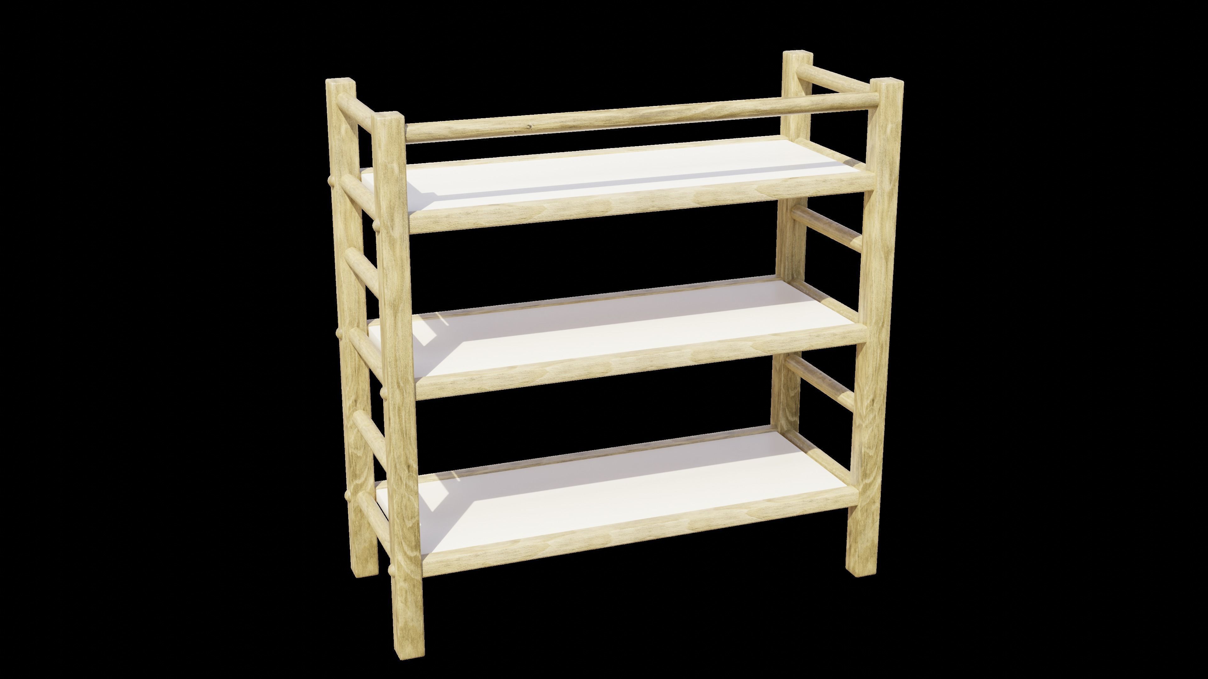 Standing Shelf free 3D model | CGTrader