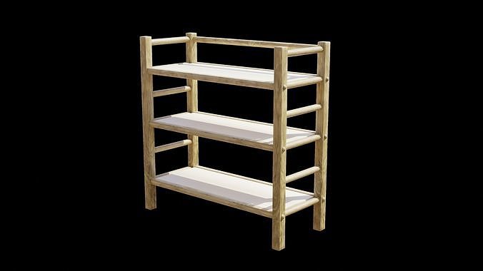Standing Shelf free 3D model | CGTrader