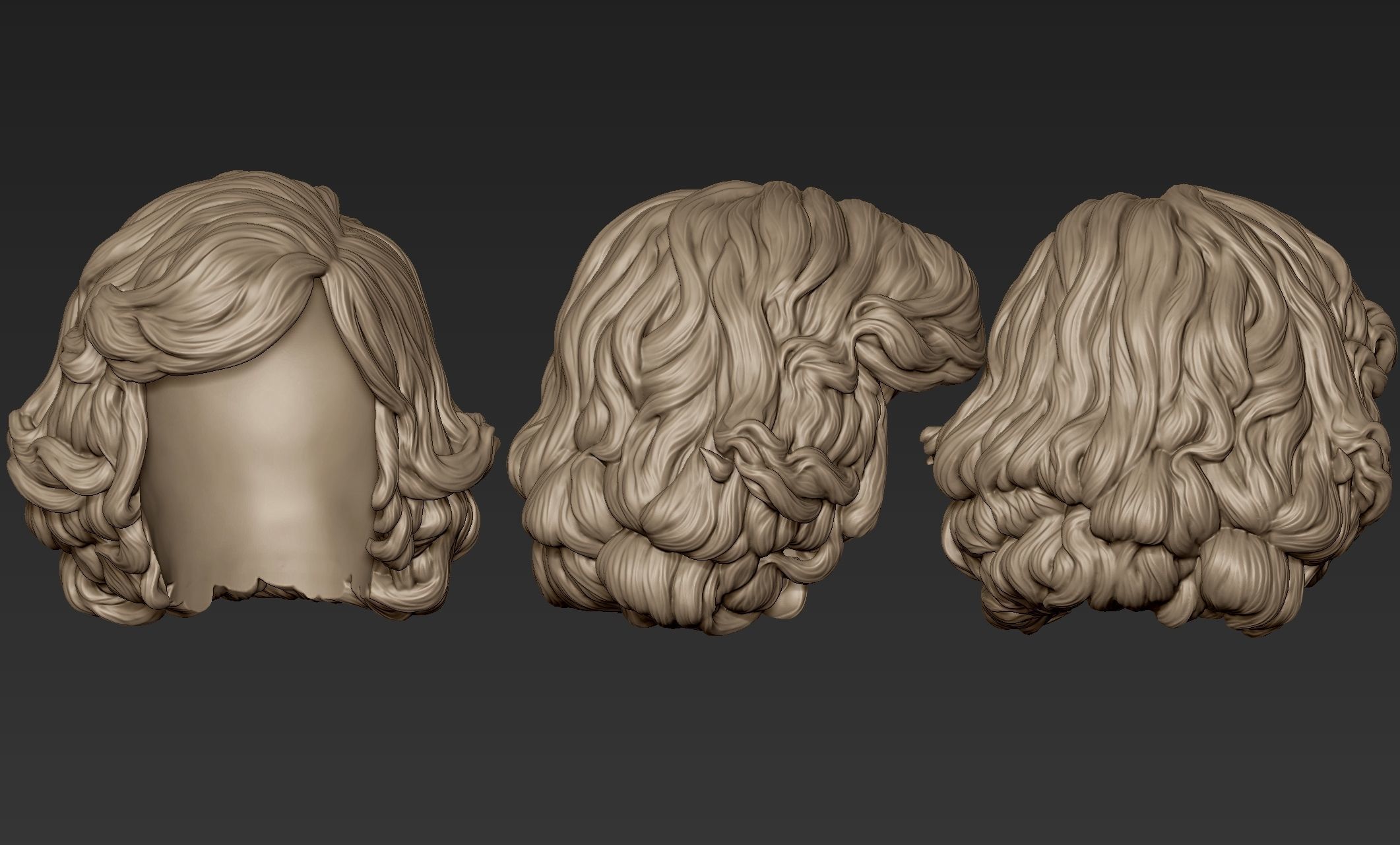 Hair 43 3D model | CGTrader