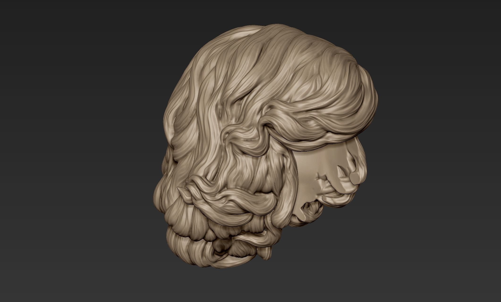 Hair 43 3D model | CGTrader