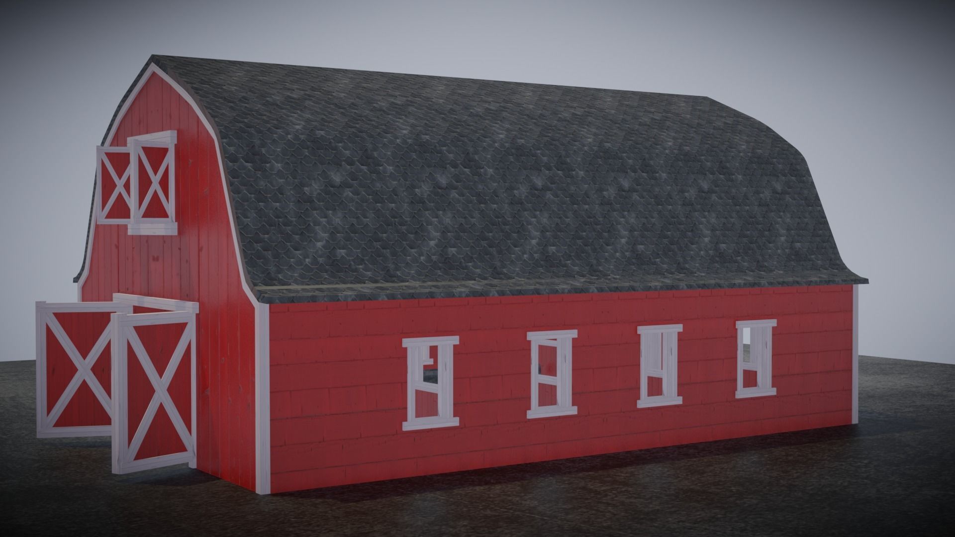 Barn With Inside 3D model | CGTrader