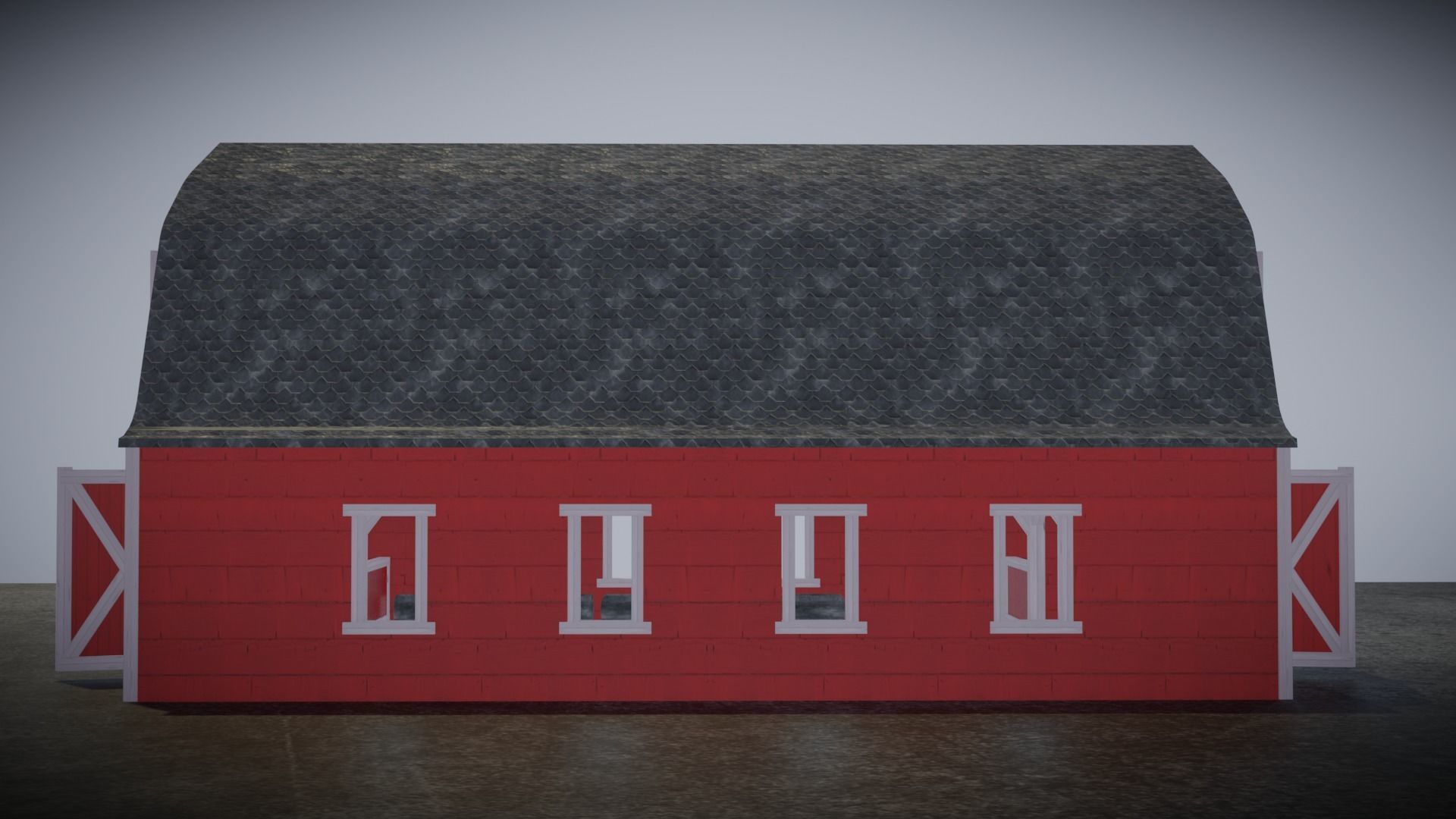 Barn With Inside 3D model | CGTrader
