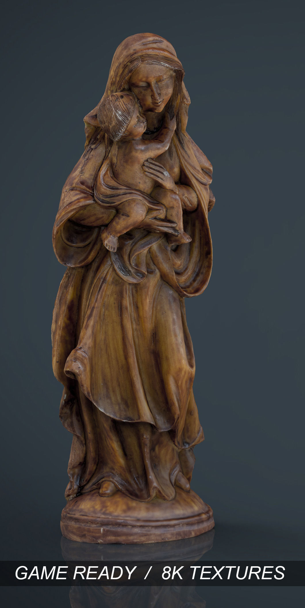 3D model Virgin Mary VR / AR / low-poly | CGTrader