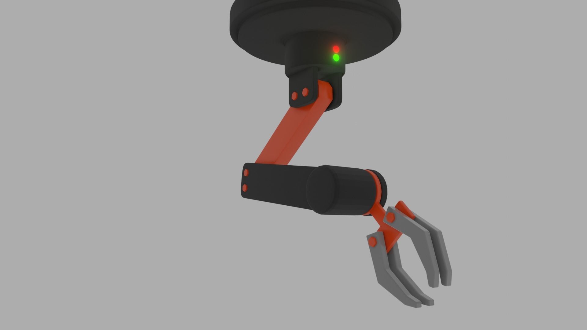 robot arm simple rigged free 3D model rigged | CGTrader