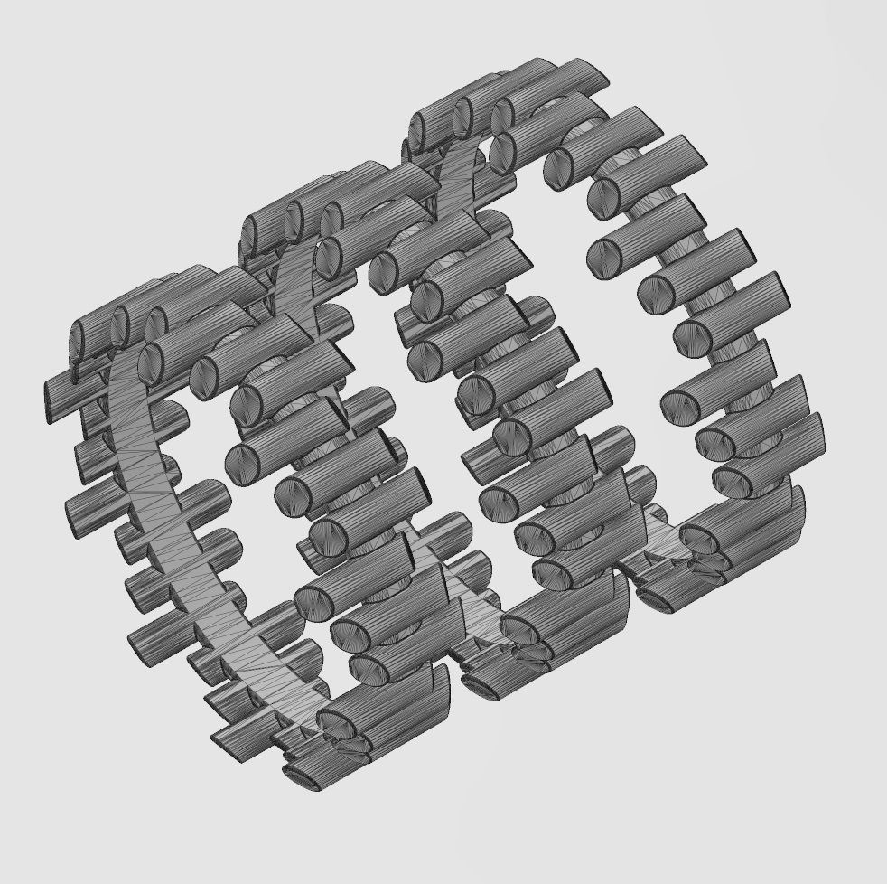 Modern gold wire pattern fashion band US size 6 7 8 3D model 3D ...