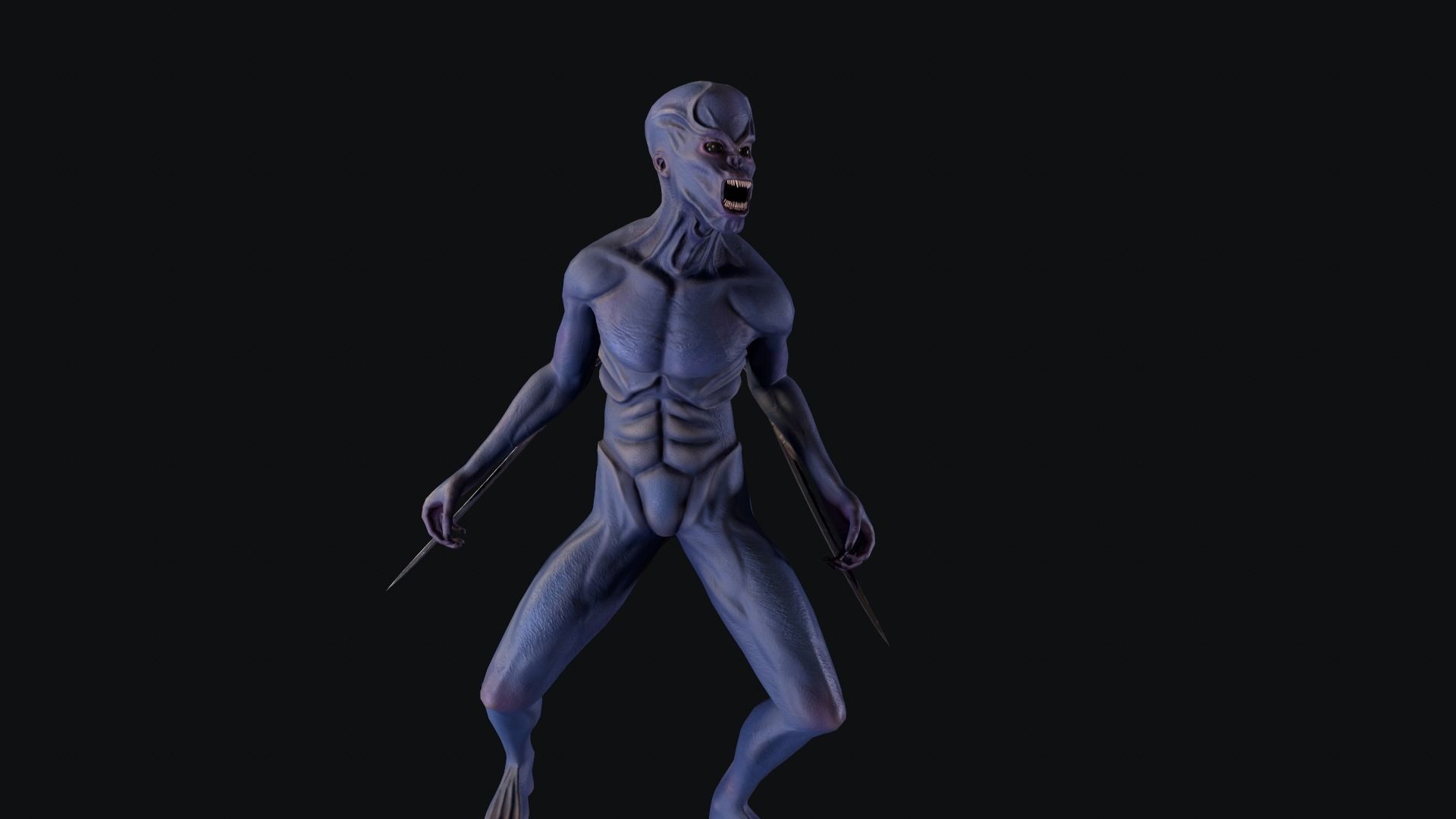 3D model Alien Assassin VR / AR / low-poly rigged animated | CGTrader