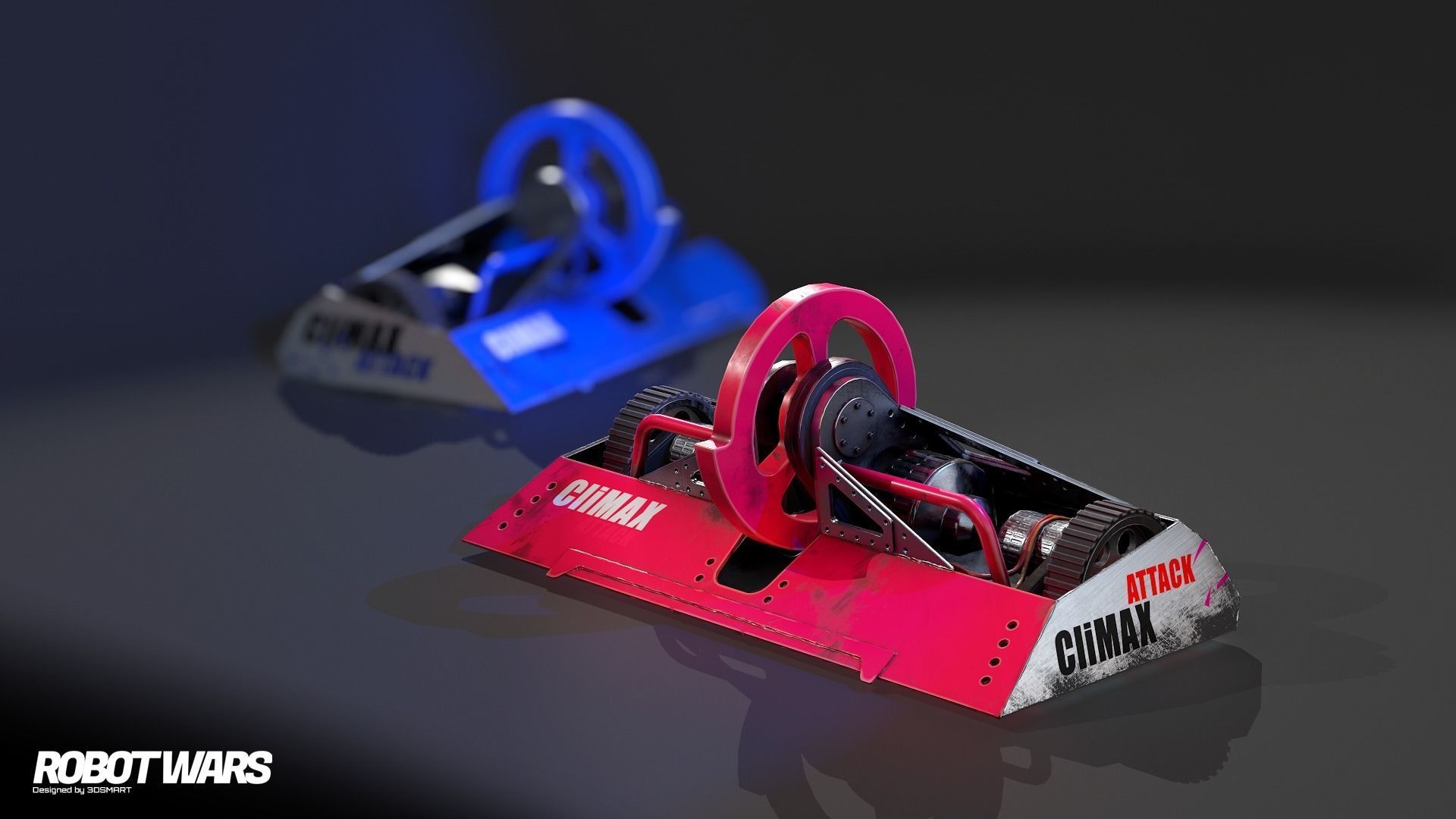 3D model Robot Wars Aftershock GameReady Asset VR / AR / low-poly ...