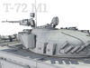 T-72M1 Russian main battle tank 2 tanks in 1 3D model | CGTrader