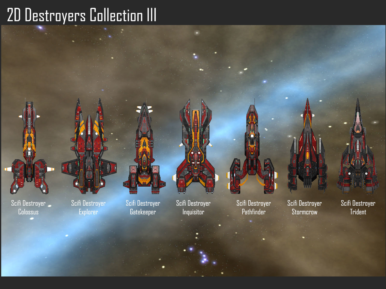 2D Destroyers Collection III Texture | CGTrader