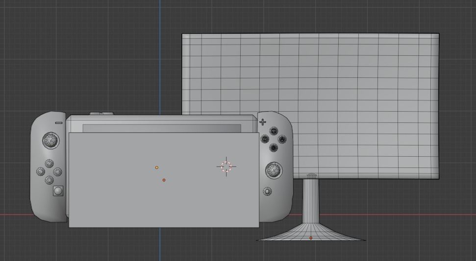 Nintendo Switch doc and a monitor free VR / AR / low-poly 3D model ...