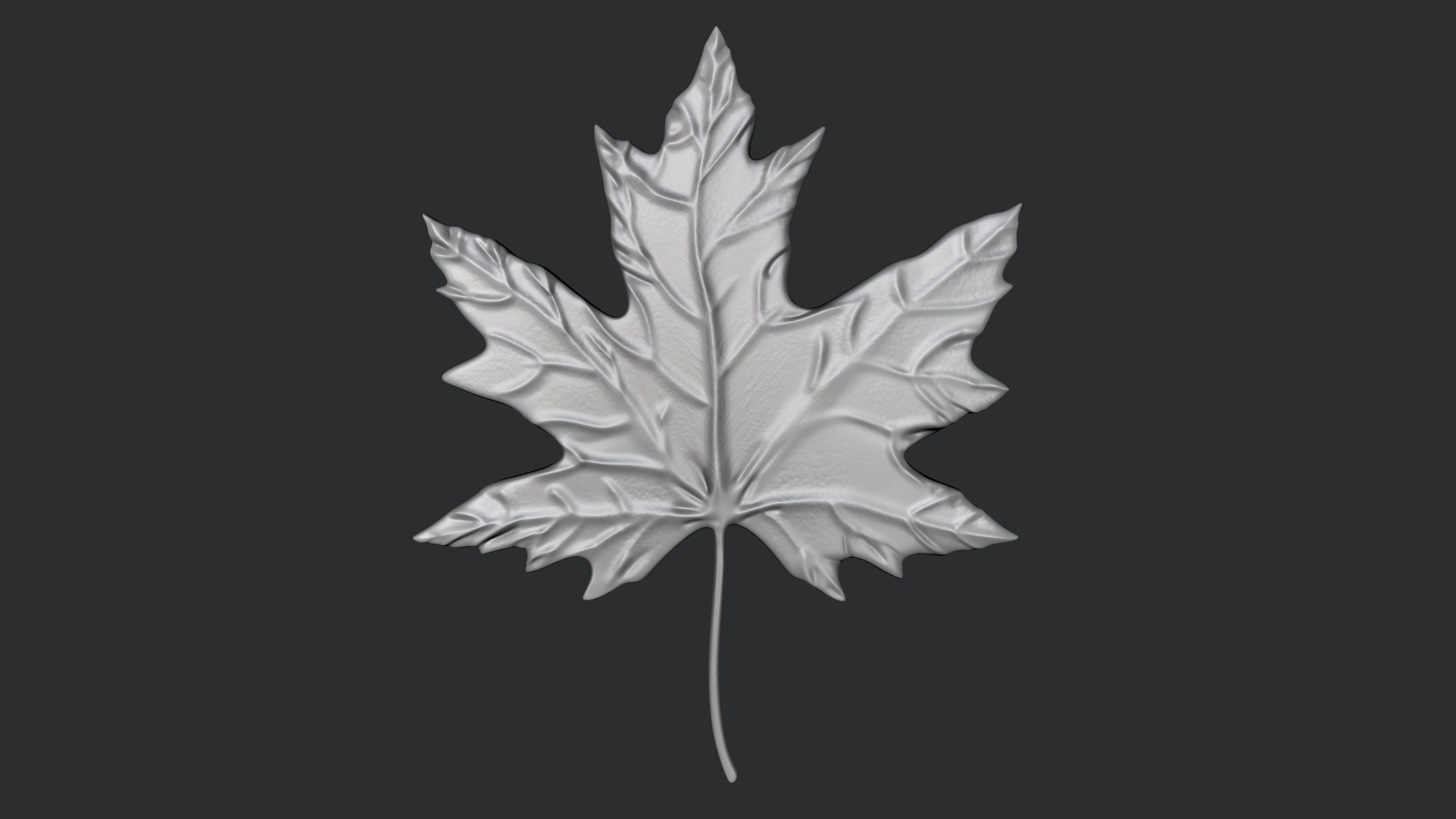 STL models for 3D printing and CNC Maple Leaf 3D model 3D printable ...
