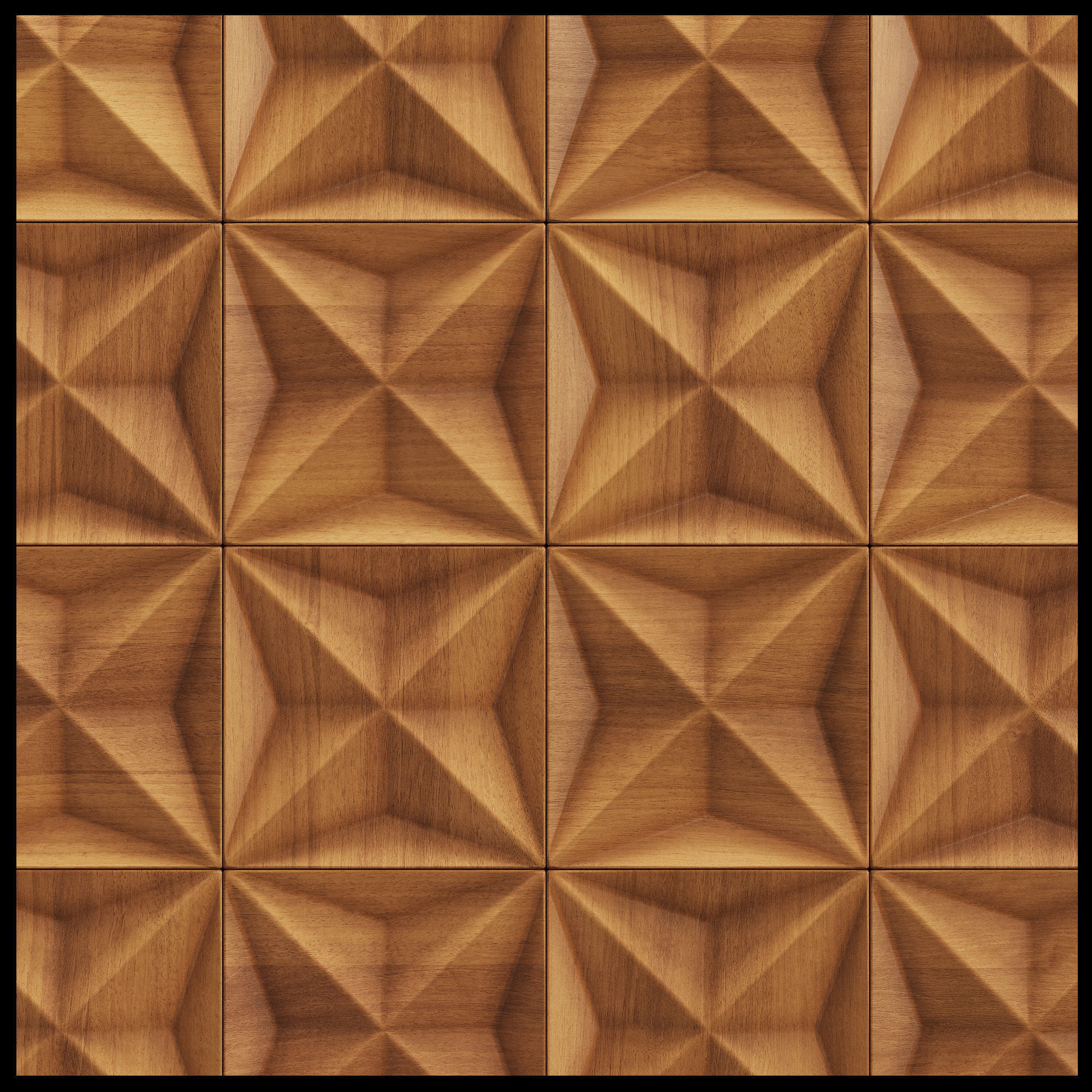 3D panel star 3D model | CGTrader