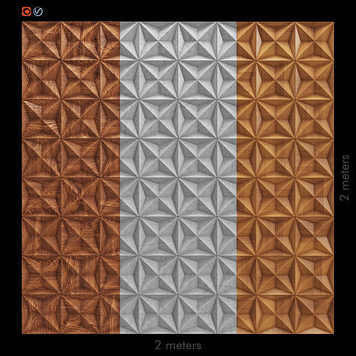 3D panel star 3D model | CGTrader