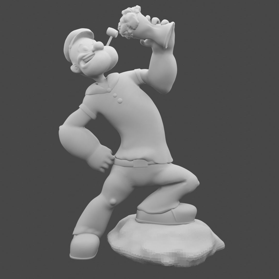 Popeye - Version full 3D model 3D printable | CGTrader