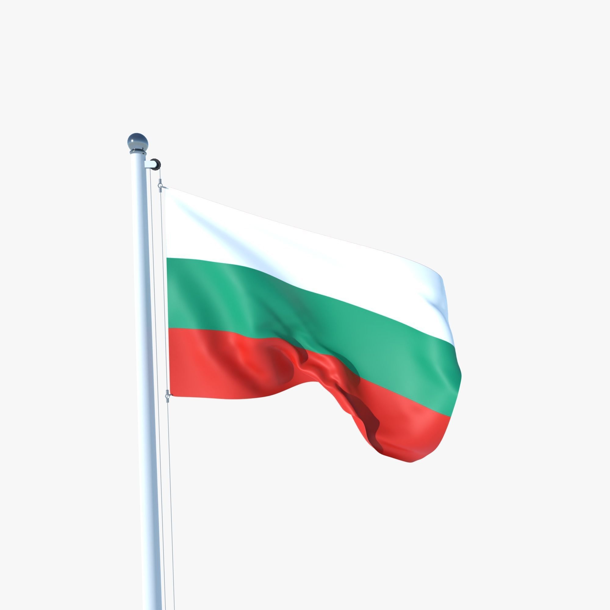 3D model Animated Flag of Bulgaria VR / AR / low-poly | CGTrader