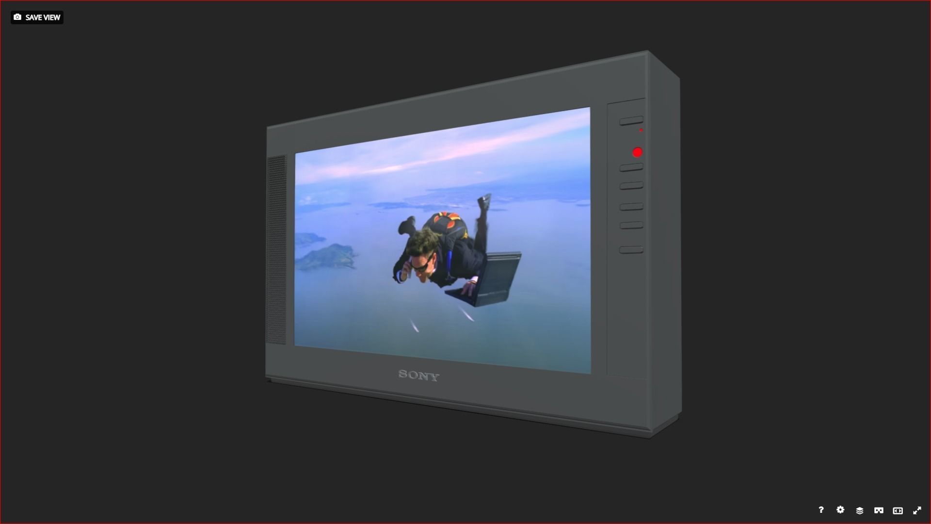 3D model Sony Trinitron CRT TV VR / AR / low-poly | CGTrader