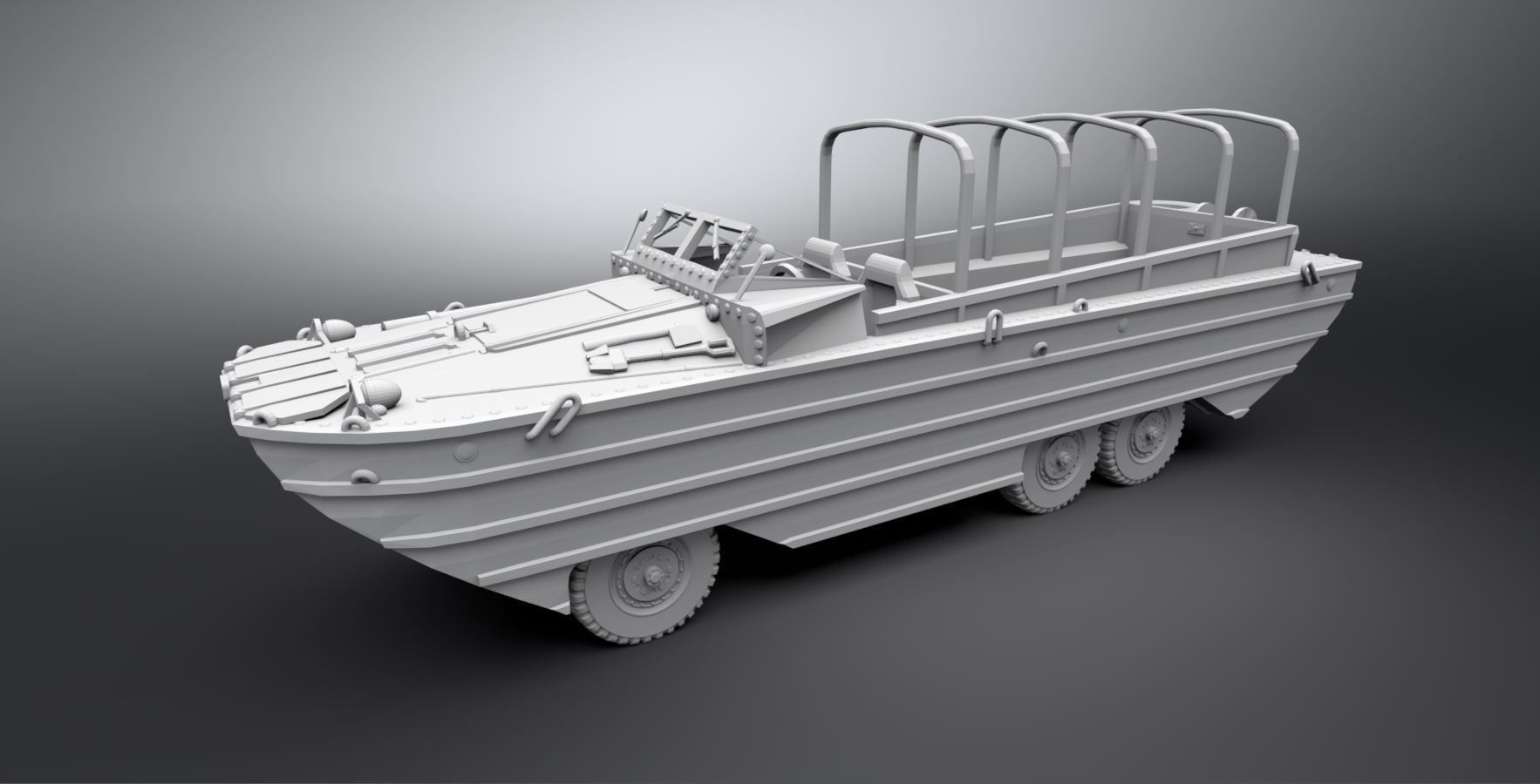 DUKW Scale model 3D model 3D printable | CGTrader
