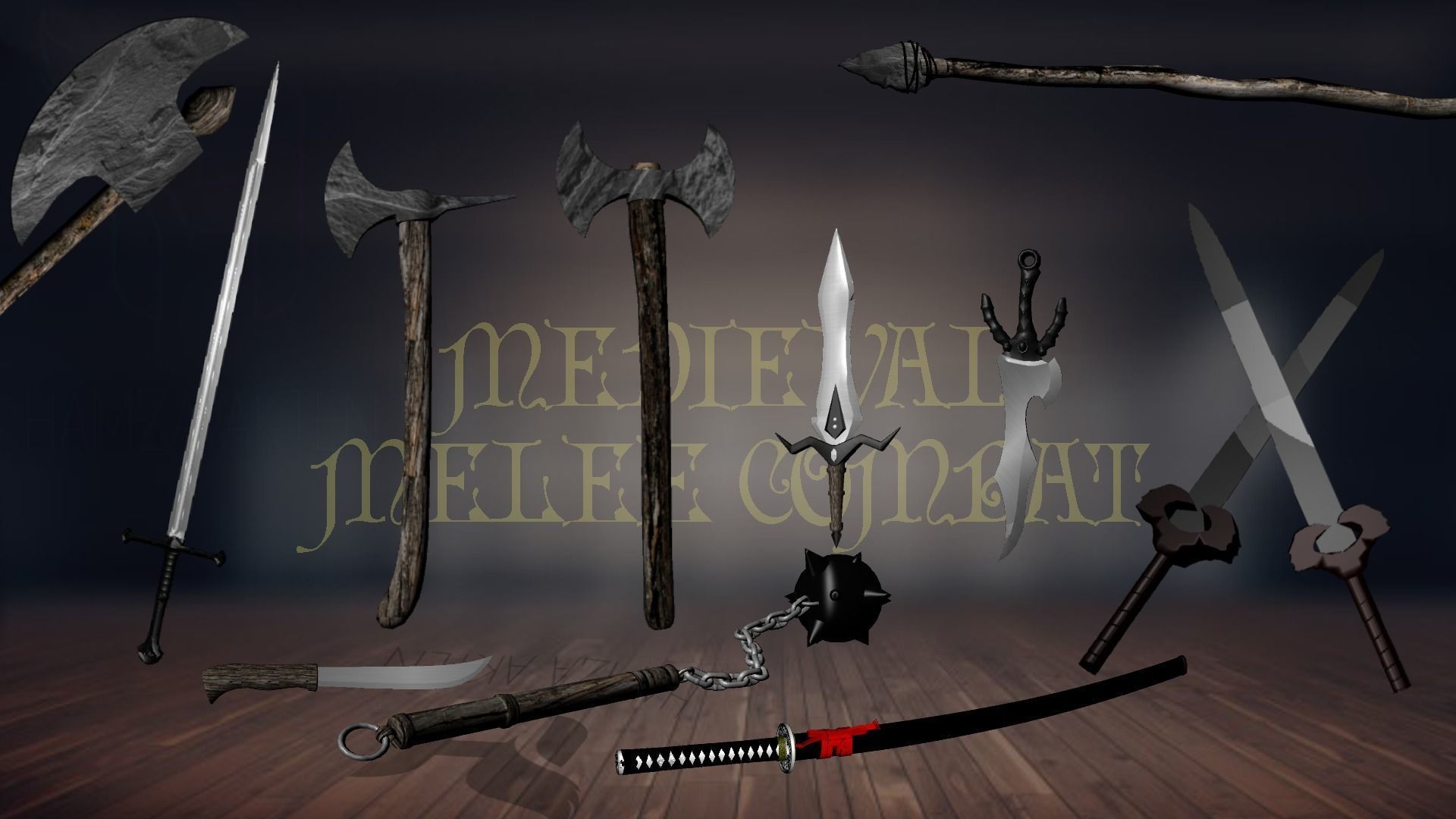 Medieval Melee Collection 3D model | CGTrader